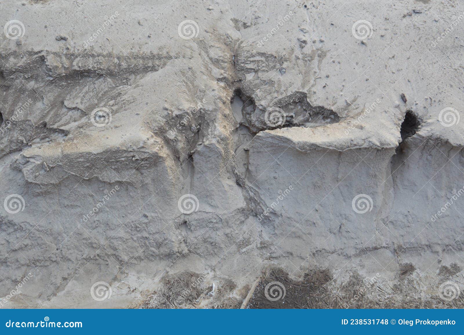 Patterns and Textures of Frozen Ground in Winter Stock Photo - Image of ...