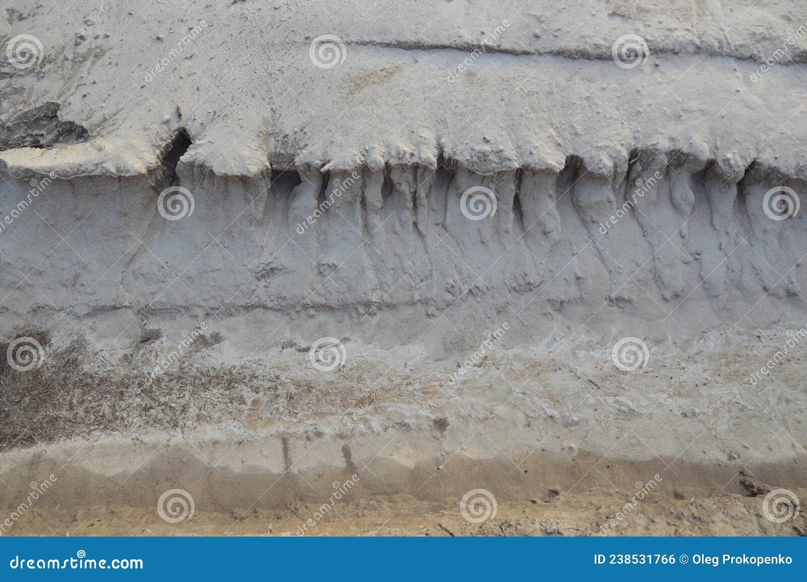 Patterns and Textures of Frozen Ground in Winter Stock Photo - Image of ...