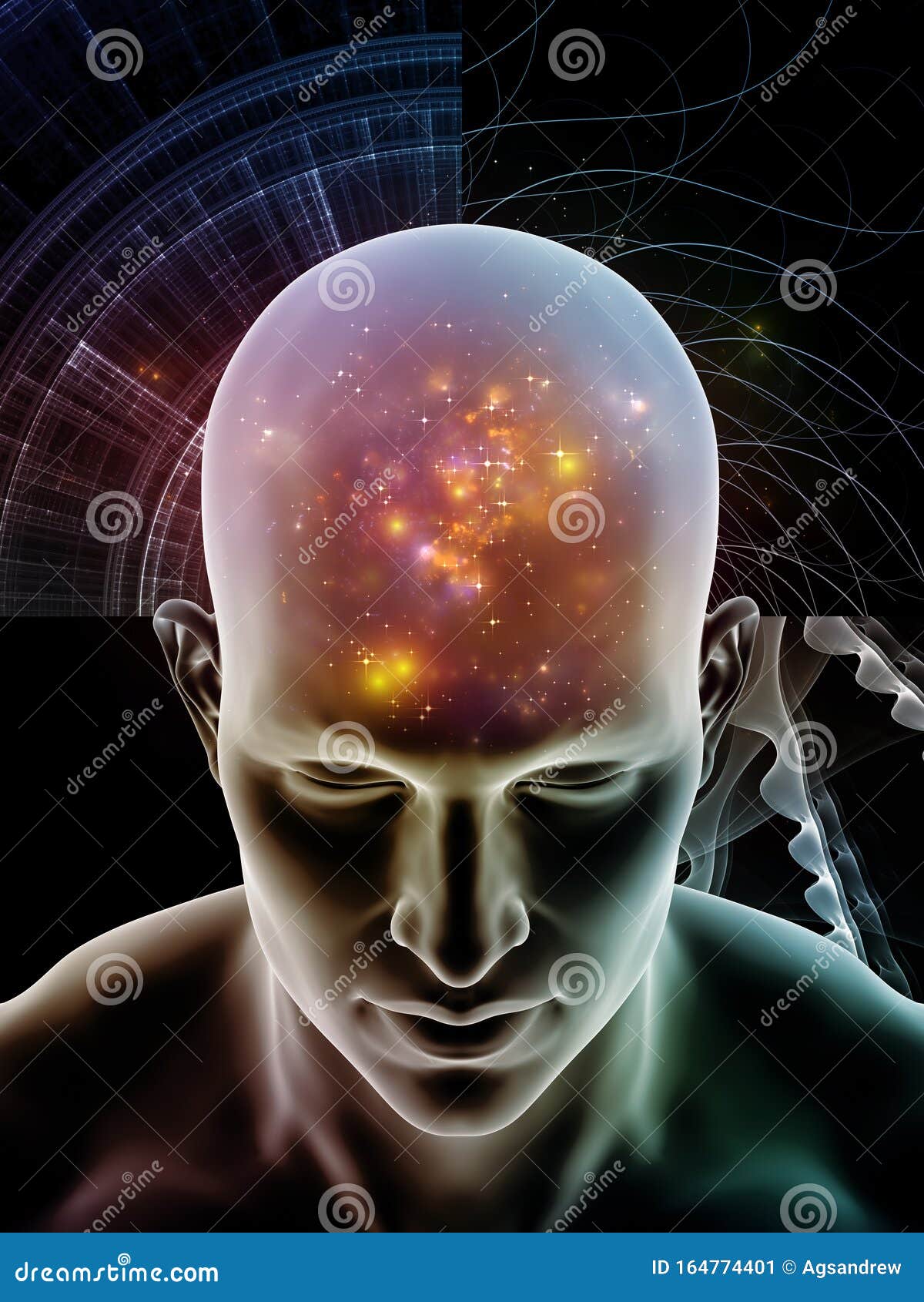 Patterns of Thinking stock illustration. Illustration of three - 164774401