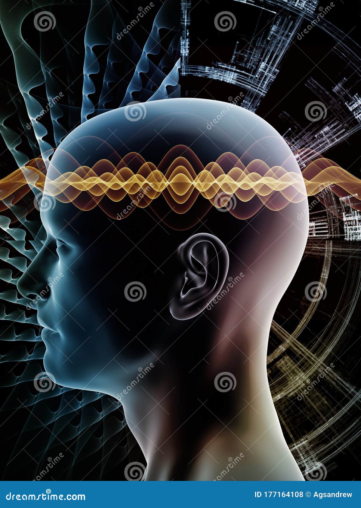 Patterns of Thinking stock illustration. Illustration of background ...