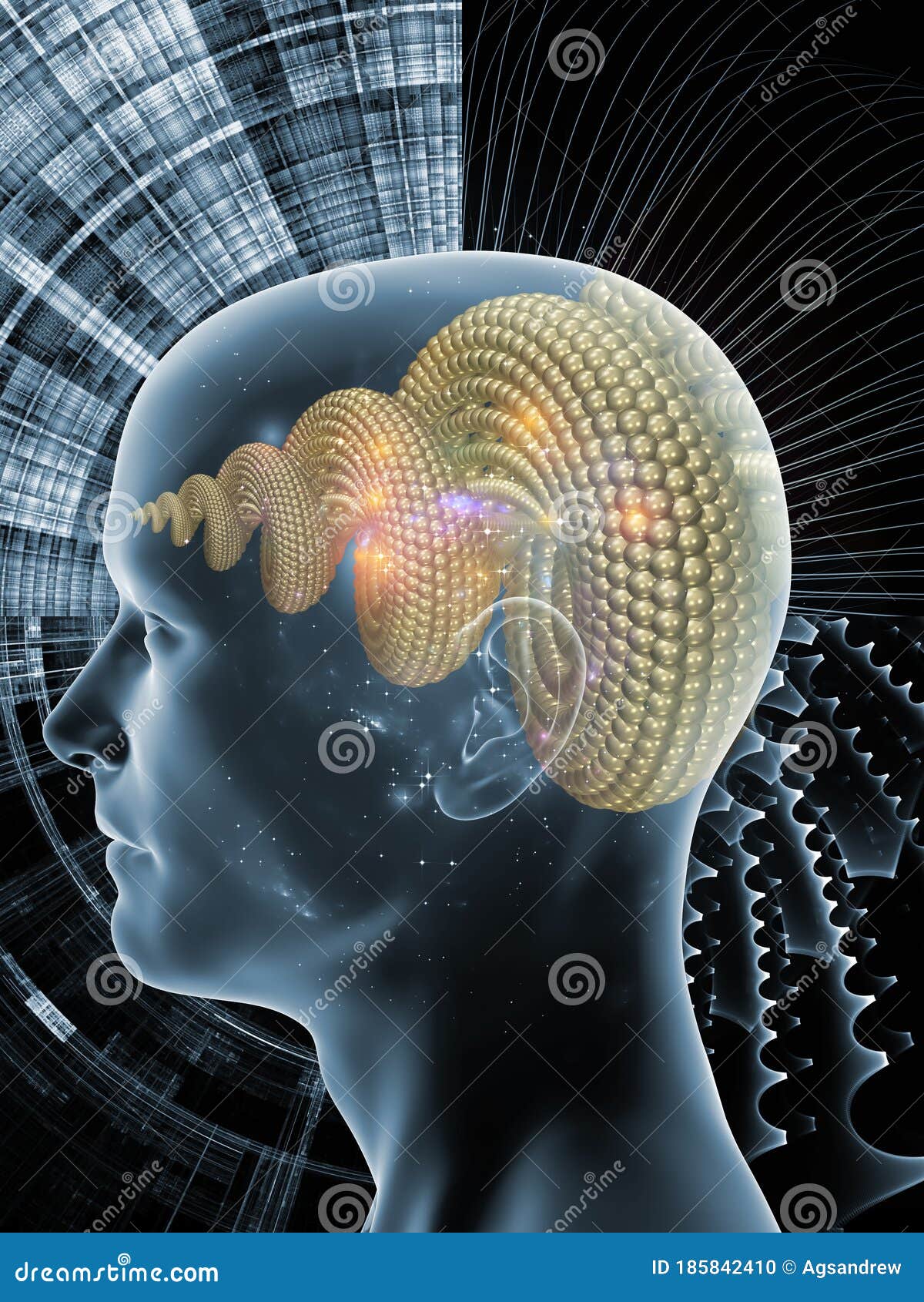 Patterns of Thinking stock illustration. Illustration of three - 185842410