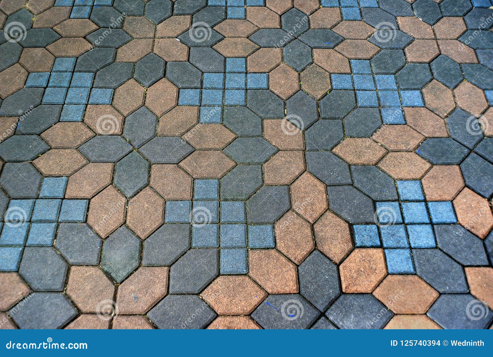 Patterns on a Tile Floor or Walkway Stock Photo - Image of background ...