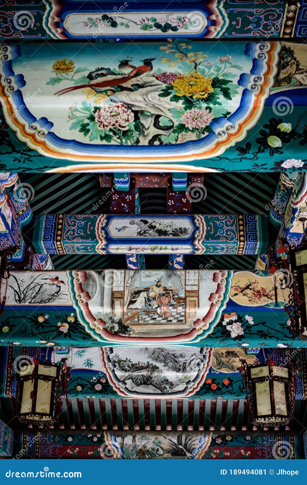 Patterns of Traditional Chinese Buildings Stock Image - Image of ...