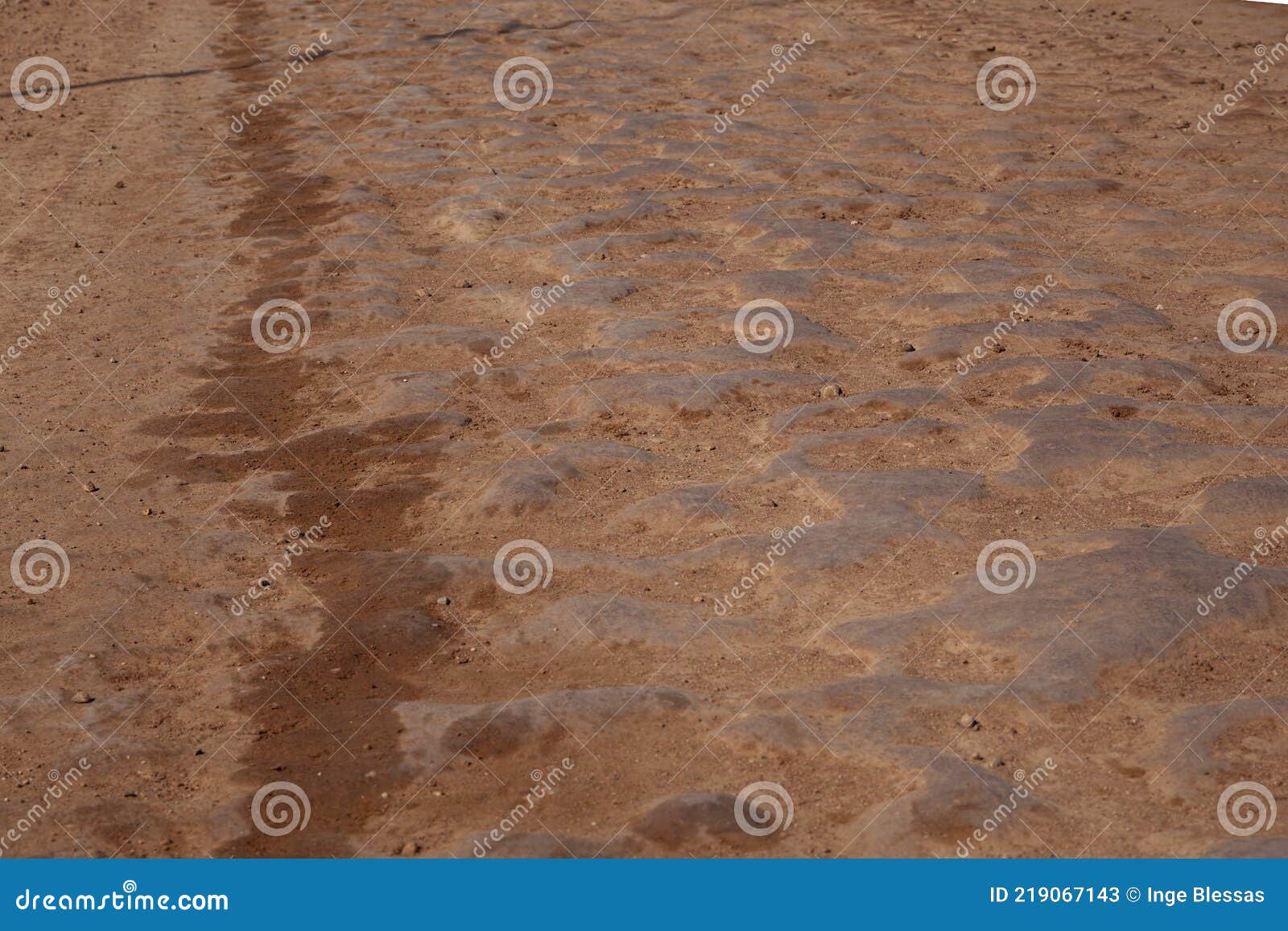 Patterns on Unsealed Road from Construction. Stock Image - Image of ...