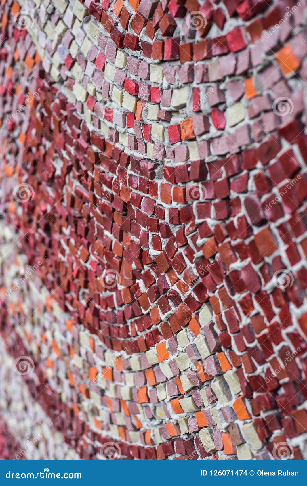 Patterns of Various Small Mosaic Stock Photo - Image of construction ...