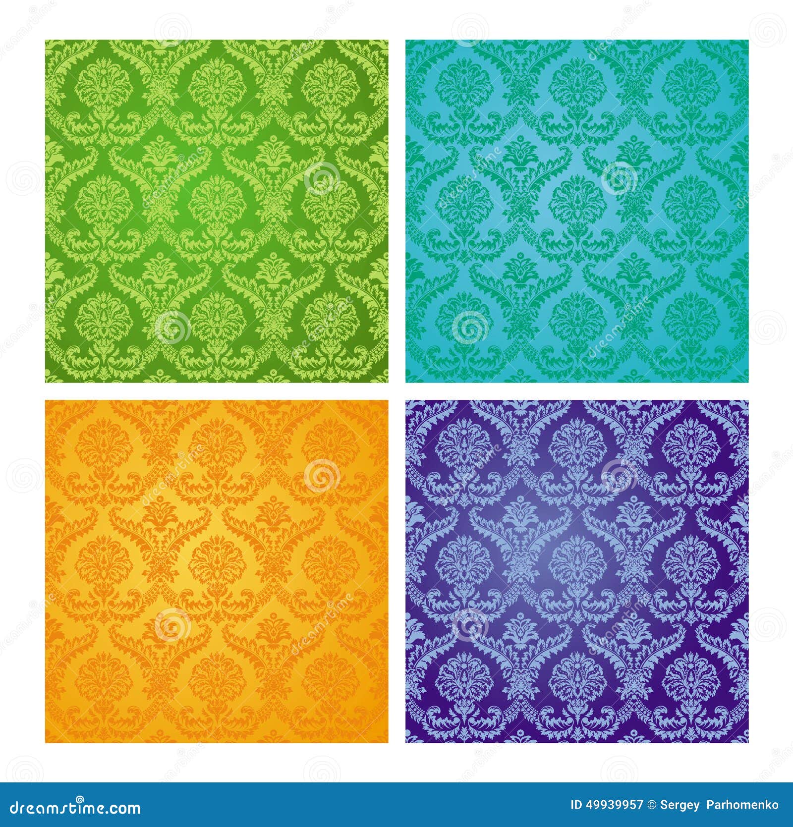 Patterns on the wallpaper stock vector. Illustration of orchestral ...