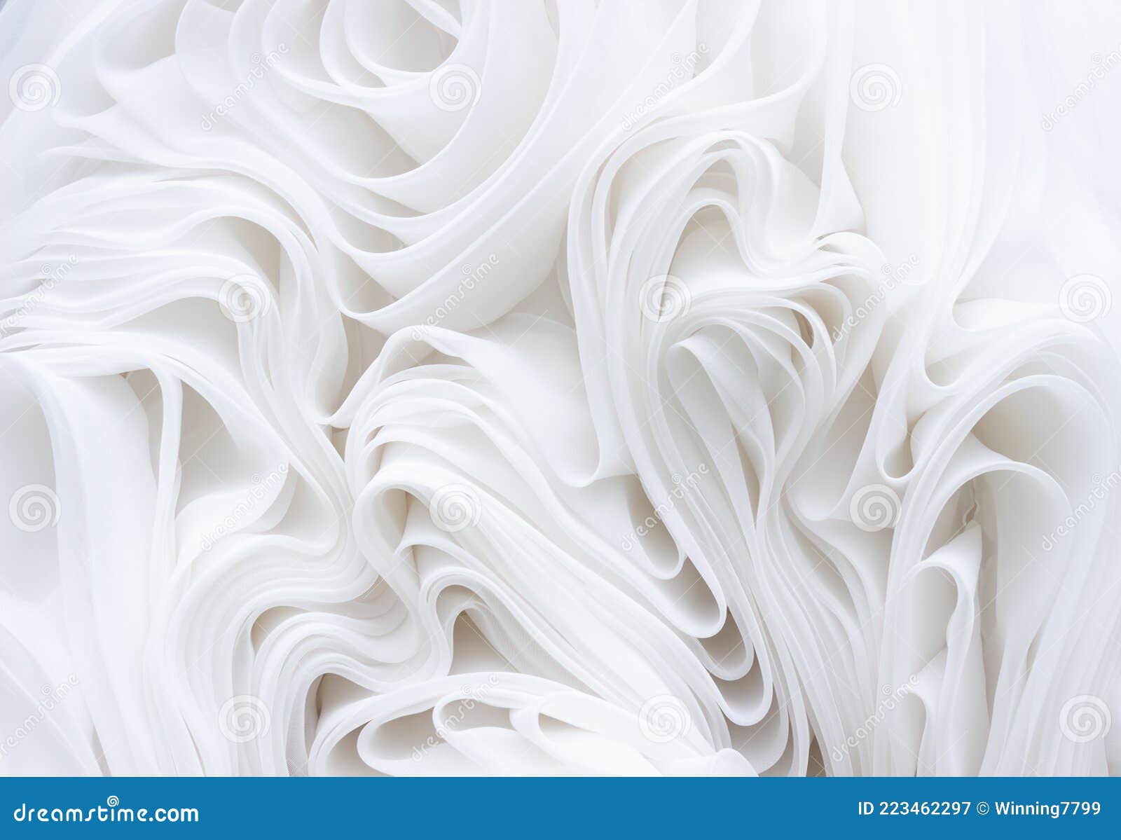 Patterns of white fabrics. stock image. Image of banner - 223462297