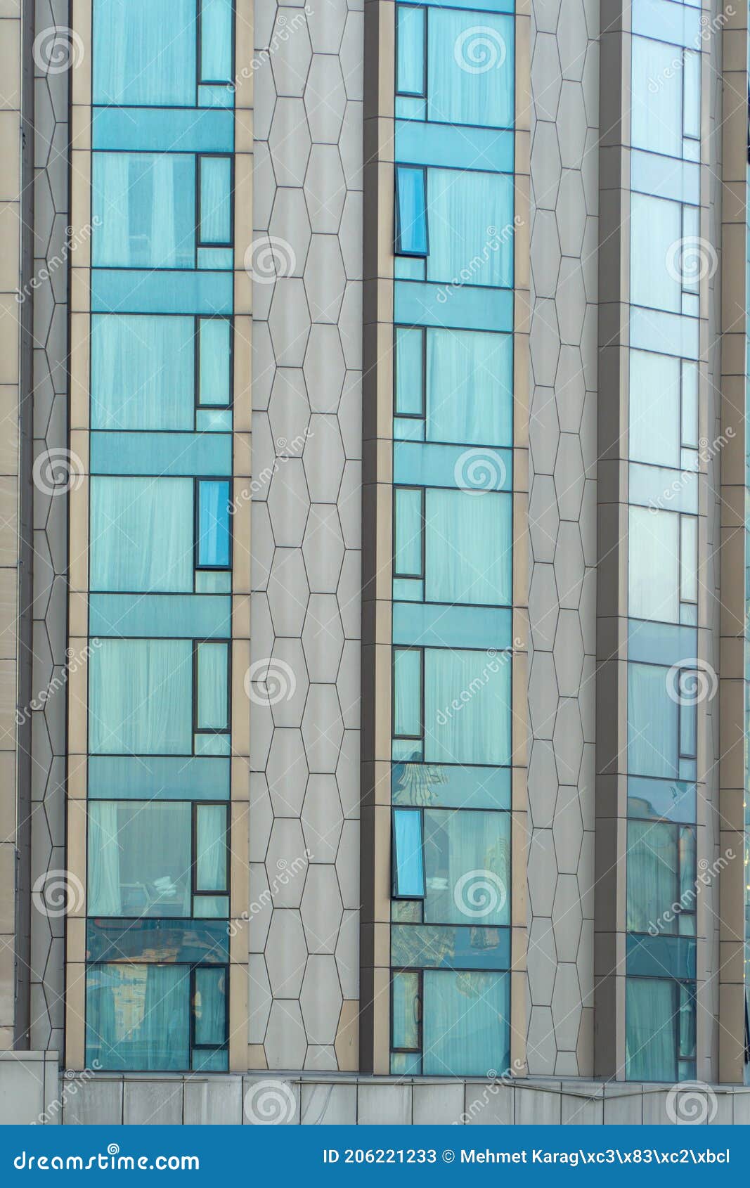 Windows on an Office Building Stock Image - Image of square, patterns ...