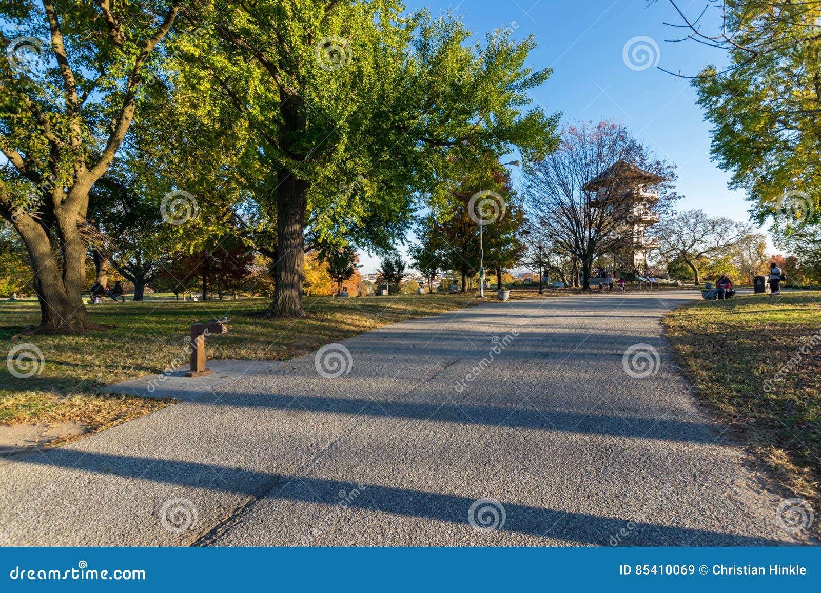 Patterson Park during Autumn in Baltimore, Maryland Stock Image - Image ...