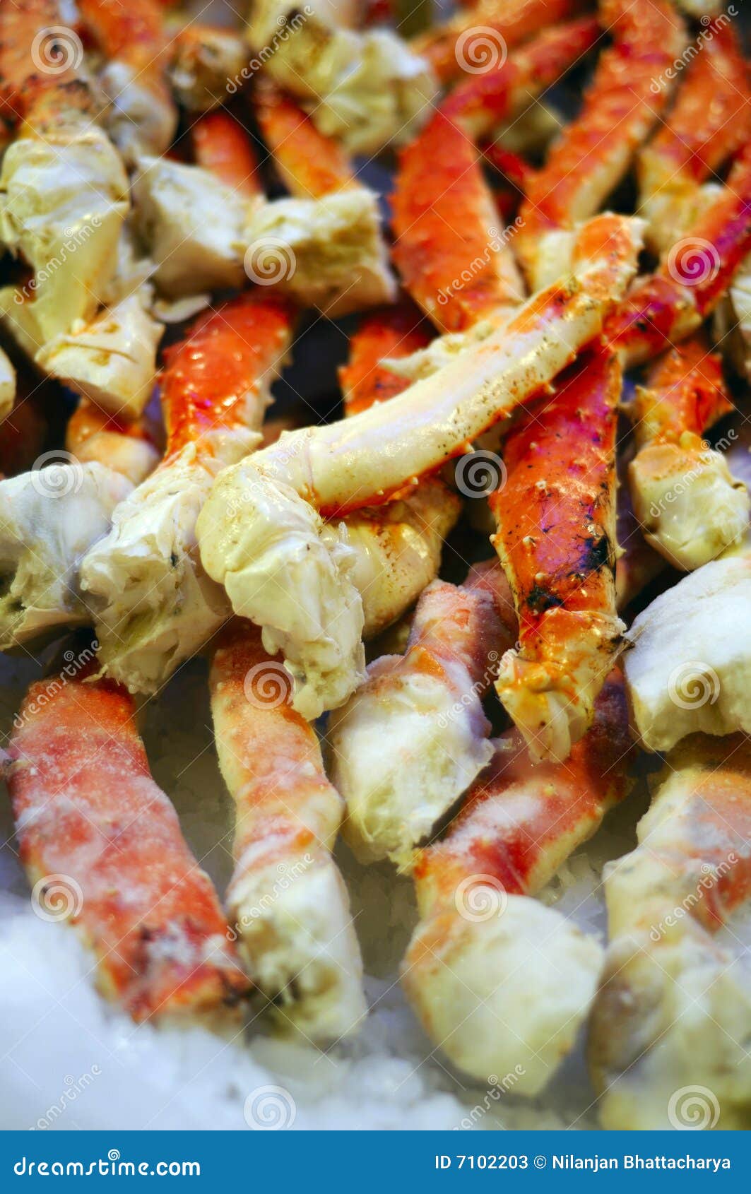 Pattes de crabe d'Alaska image stock. Image of ouvert - 7102203