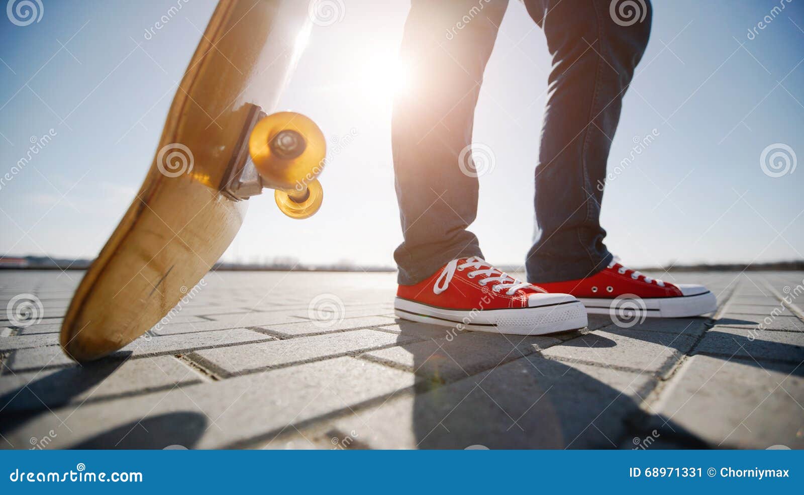 Pattinatore Che Guida Un Pattino Immagine Stock - Immagine di parco ...