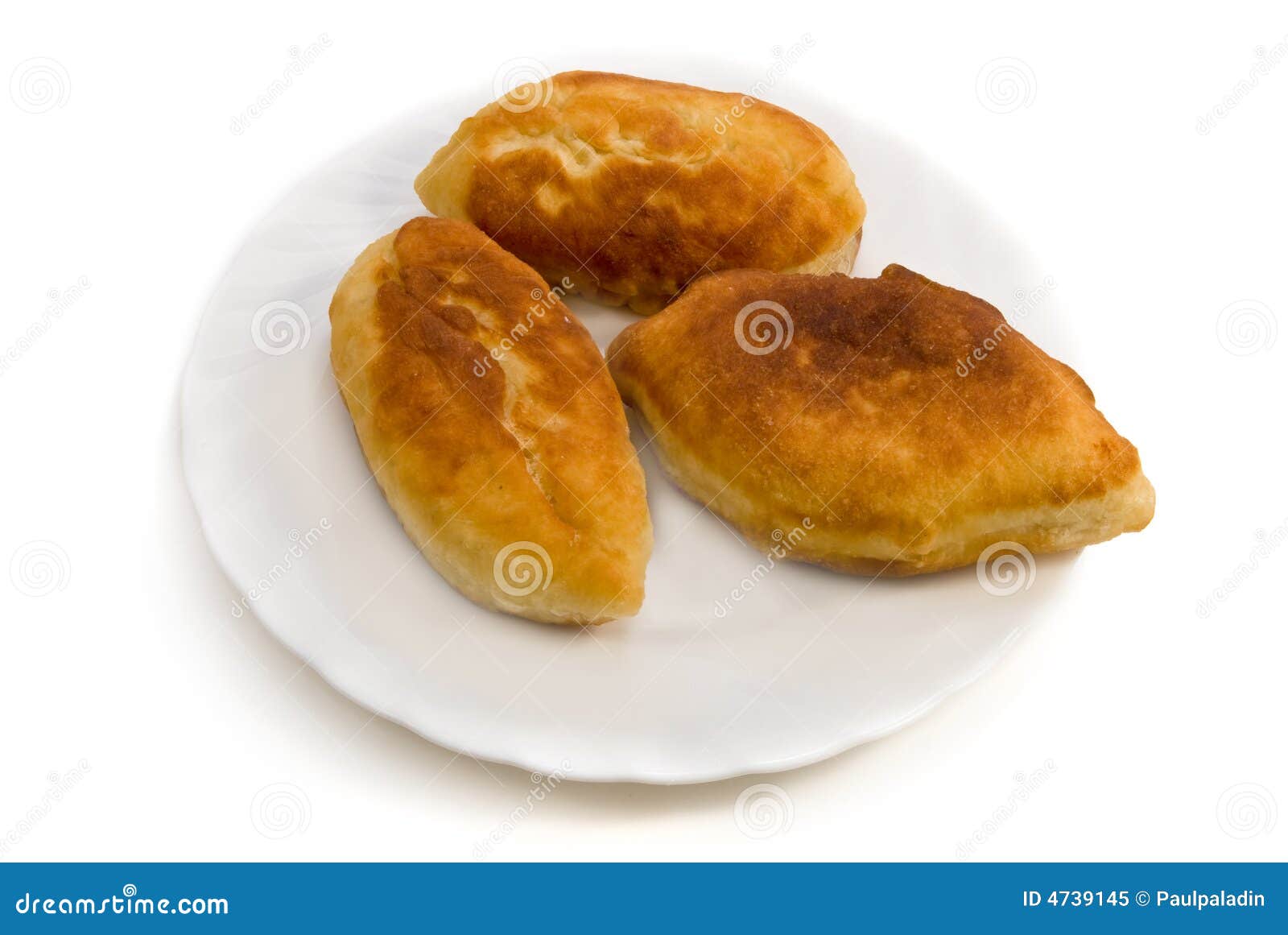 Patty, pasty, pie on plate stock image. Image of dough - 4739145