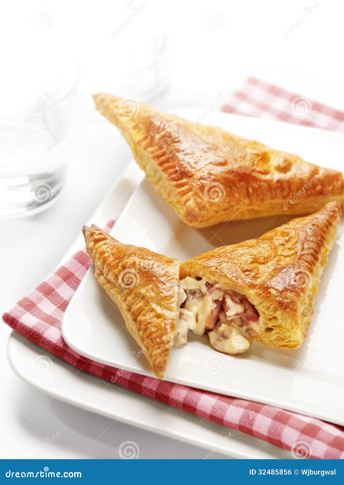 Patty Served on a White Plate Stock Photo - Image of lunch, simple ...