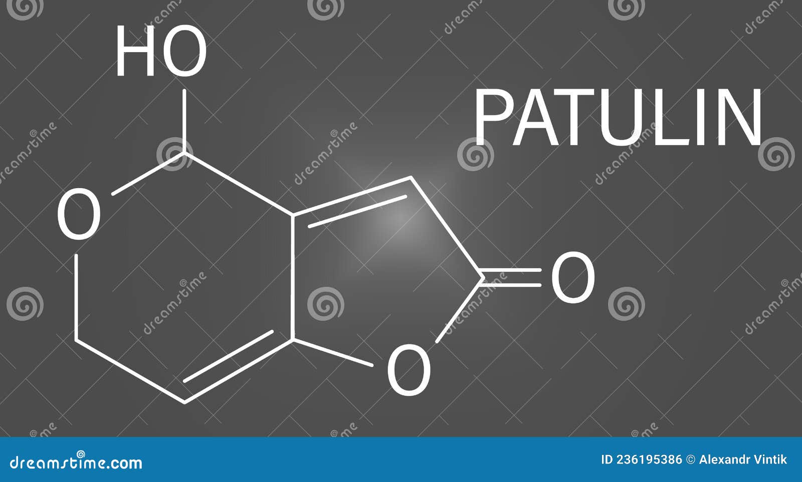 Patulin Mycotoxin Molecule Vector Illustration | CartoonDealer.com ...