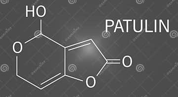 Patulin Mycotoxin Molecule. Skeletal Formula Stock Vector ...