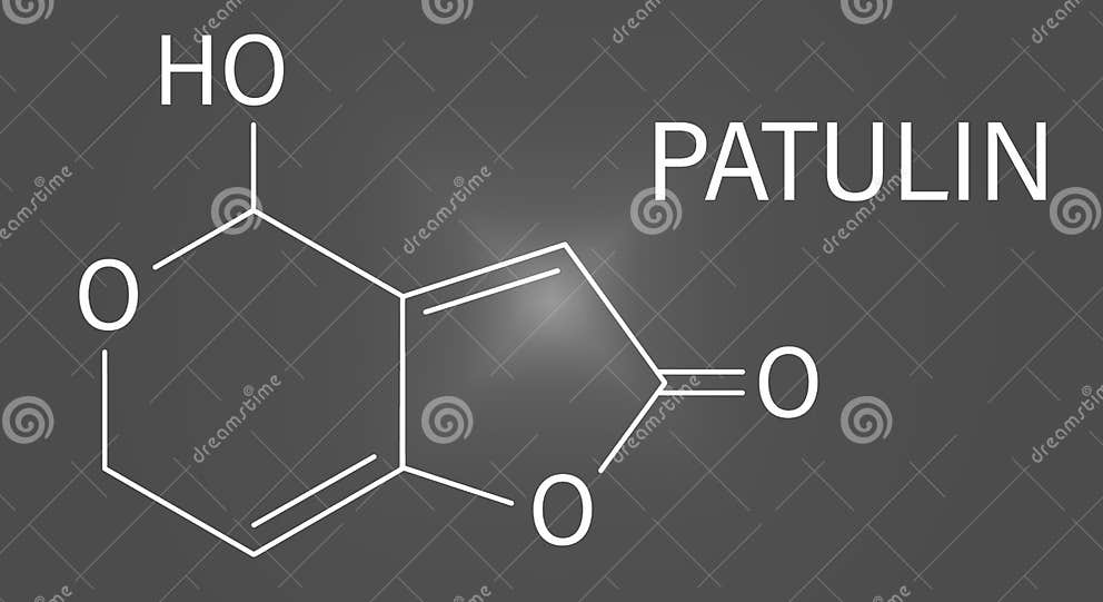 Patulin Mycotoxin Molecule. Skeletal Formula Stock Vector ...