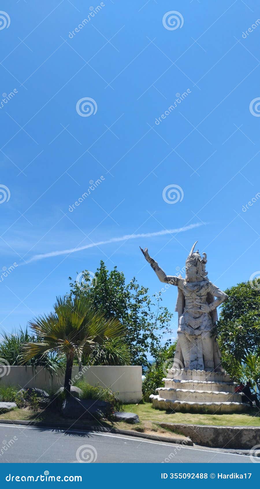 Vertical Landscape Photography Featuring Hindu God Statues, Blue Sky ...