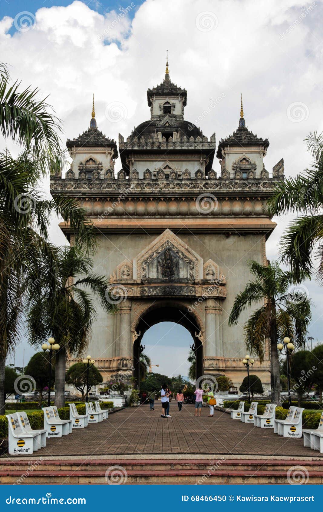 Patuxai stock foto. Image of plaats, geschiedenis, kapitaal - 68466450