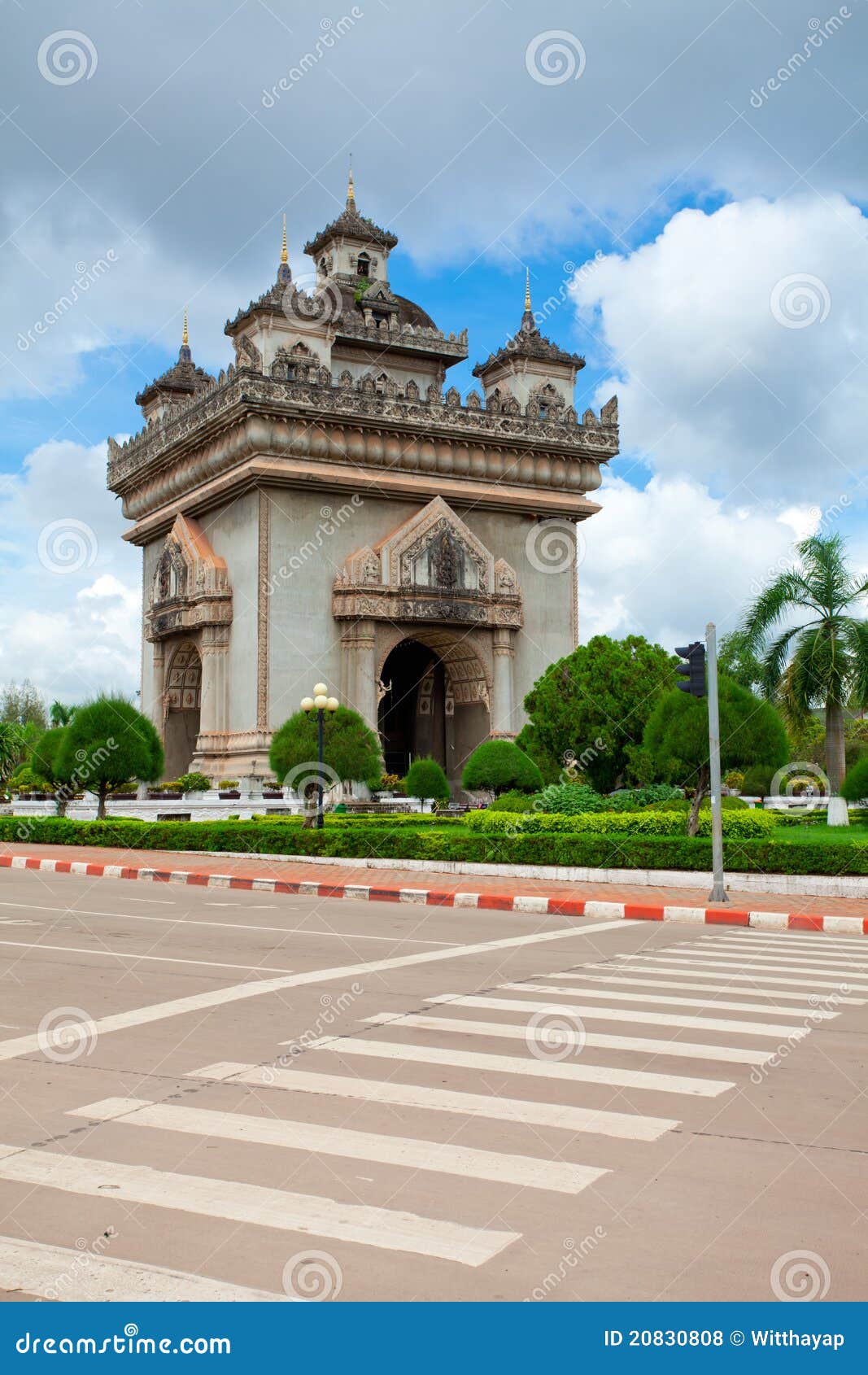 Patuxai monument stock photo. Image of ornamental, destination - 20830808