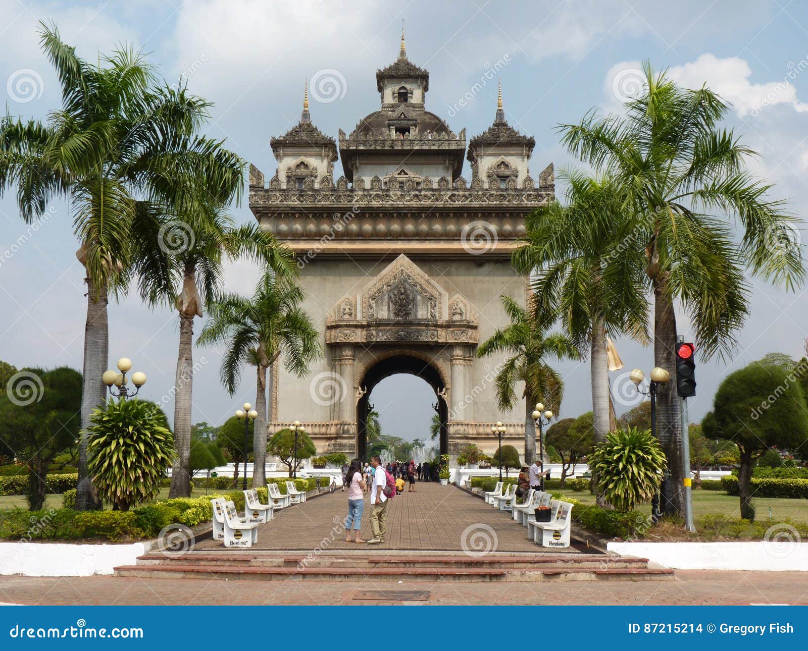 Patuxai Is A War Monument In The Centre Of Vientiane, Laos, Built In ...