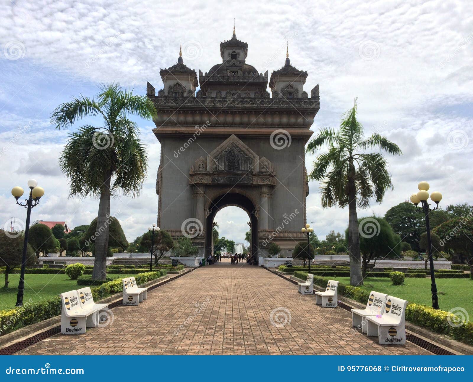 Patuxai , patuxay stock photo. Image of historical, capital - 95776068