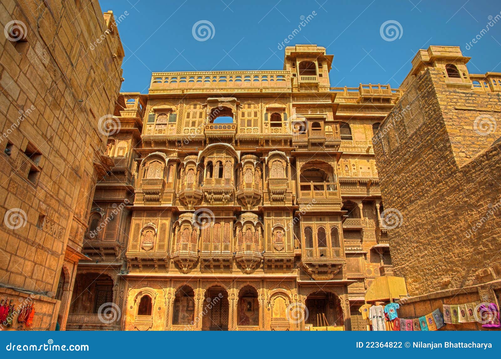 Patwon Ki Haveli in Jaisalmer Stock Photo - Image of beauty, carved ...