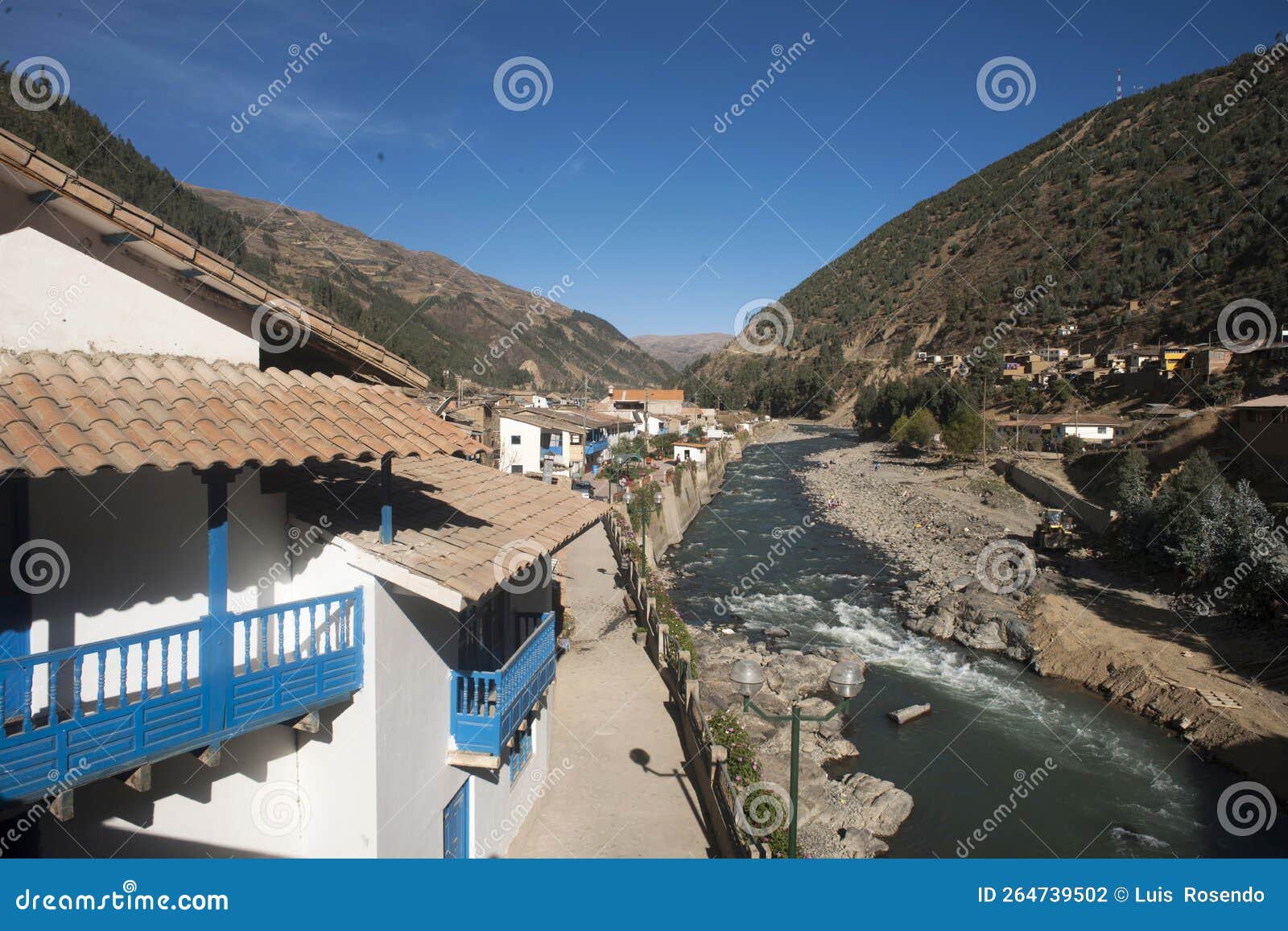Paucartambo Picturesque Town with Colonial Building Peru Stock Photo ...