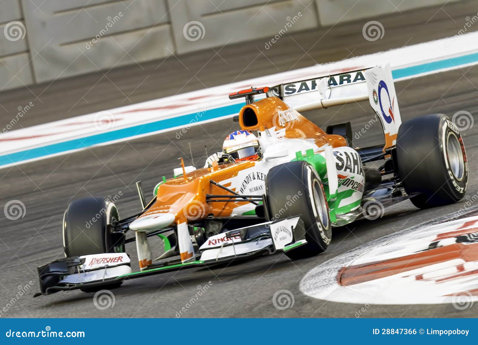 Force India Formula 1 At Monza Driven By Nico Hulkenberg Editorial ...
