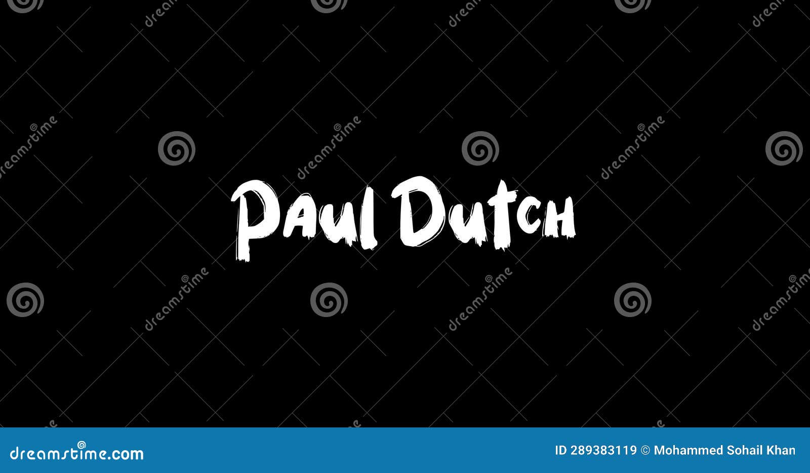 Paul Dutch Grunge Transition Effect of Text Typography Animation on ...