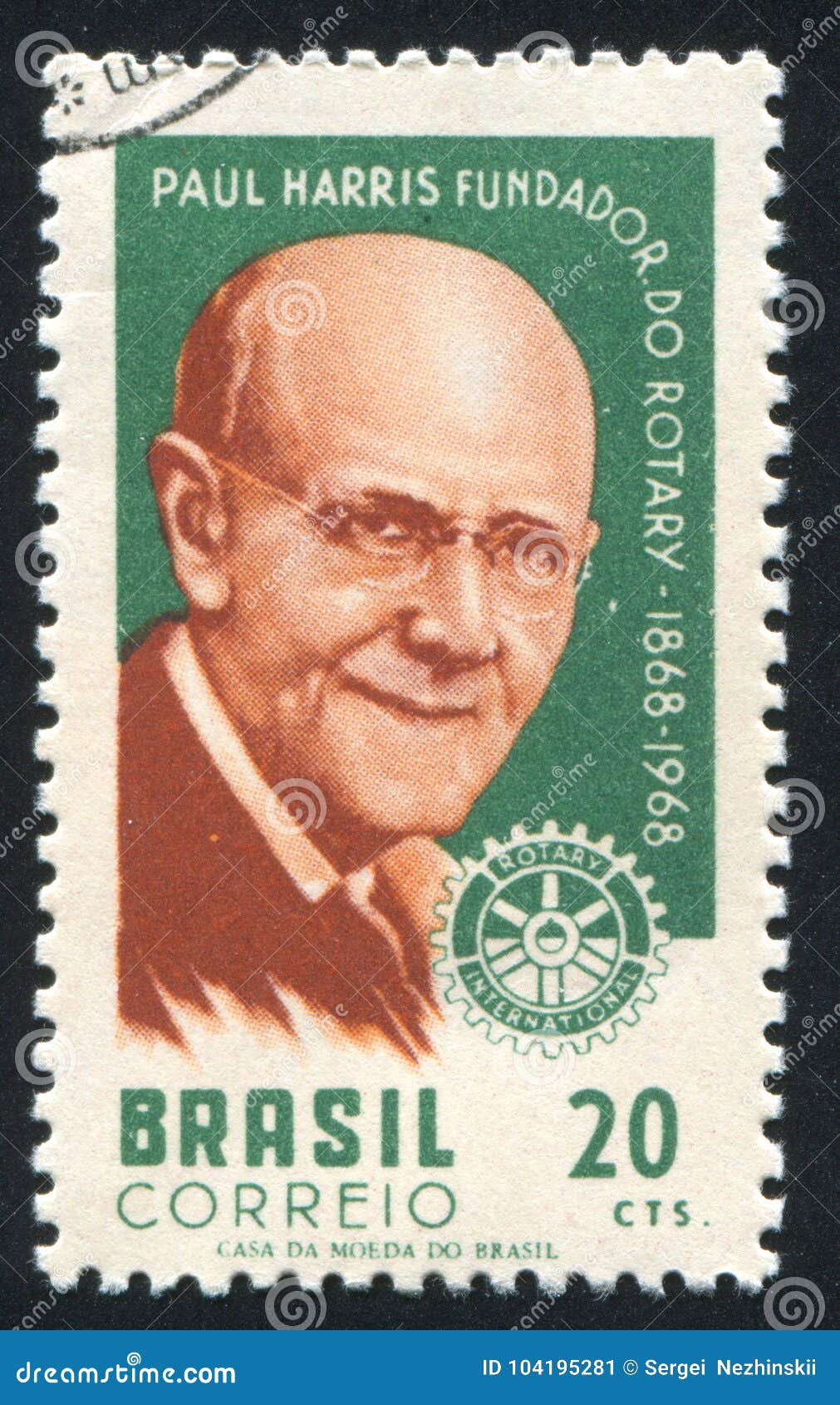 Paul Percy Harris editorial photo. Image of postmark - 104195281