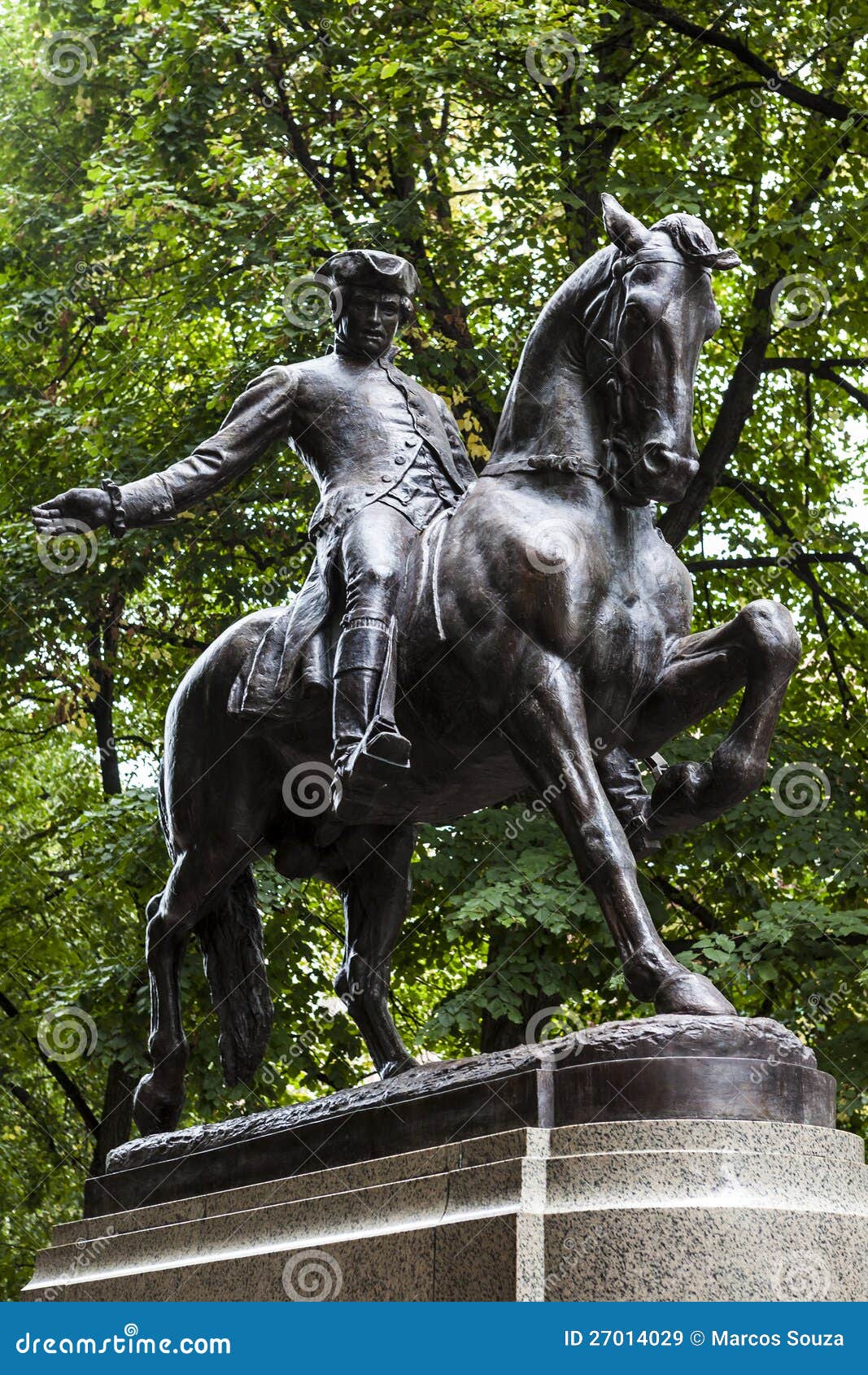 Paul Revere Monument stock image. Image of boston, tourism - 27014029