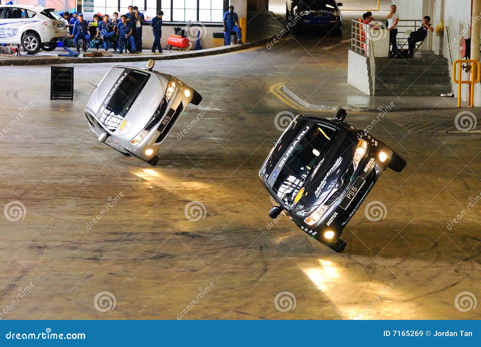 Paul and Russ Swift Driving on Two Wheels Editorial Stock Image - Image ...