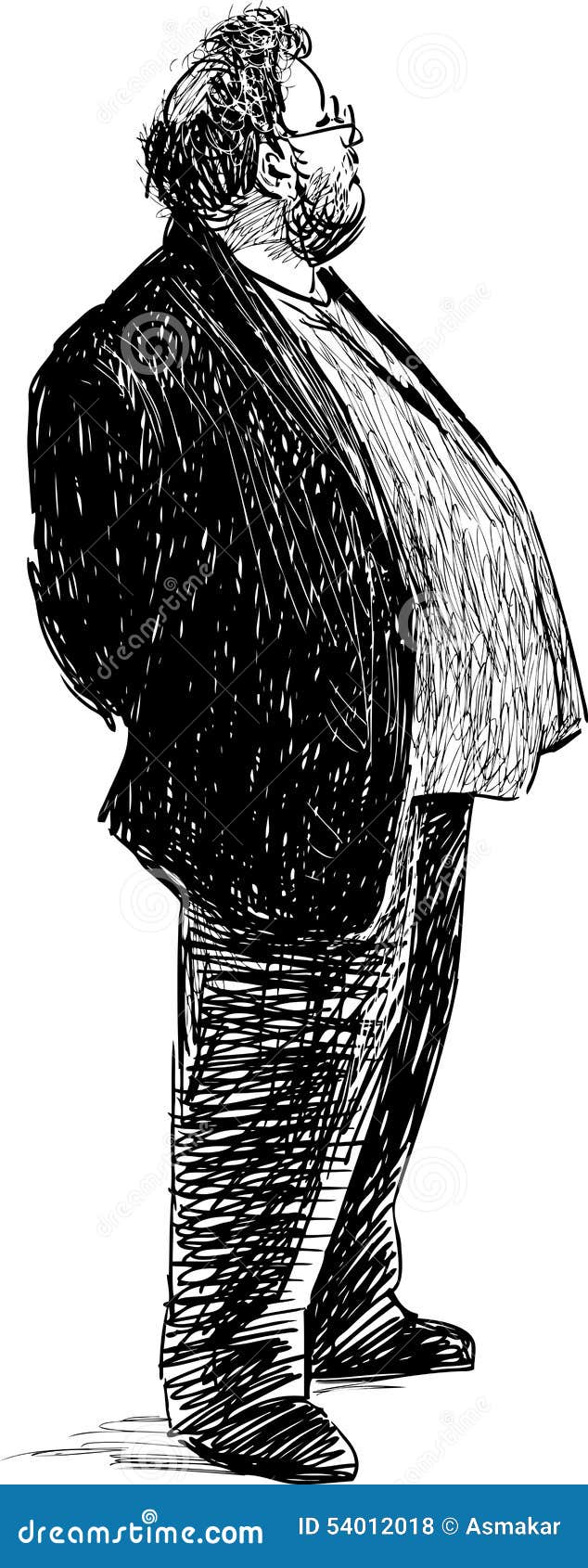 Man Paunchy Vector Illustration | CartoonDealer.com #31894916