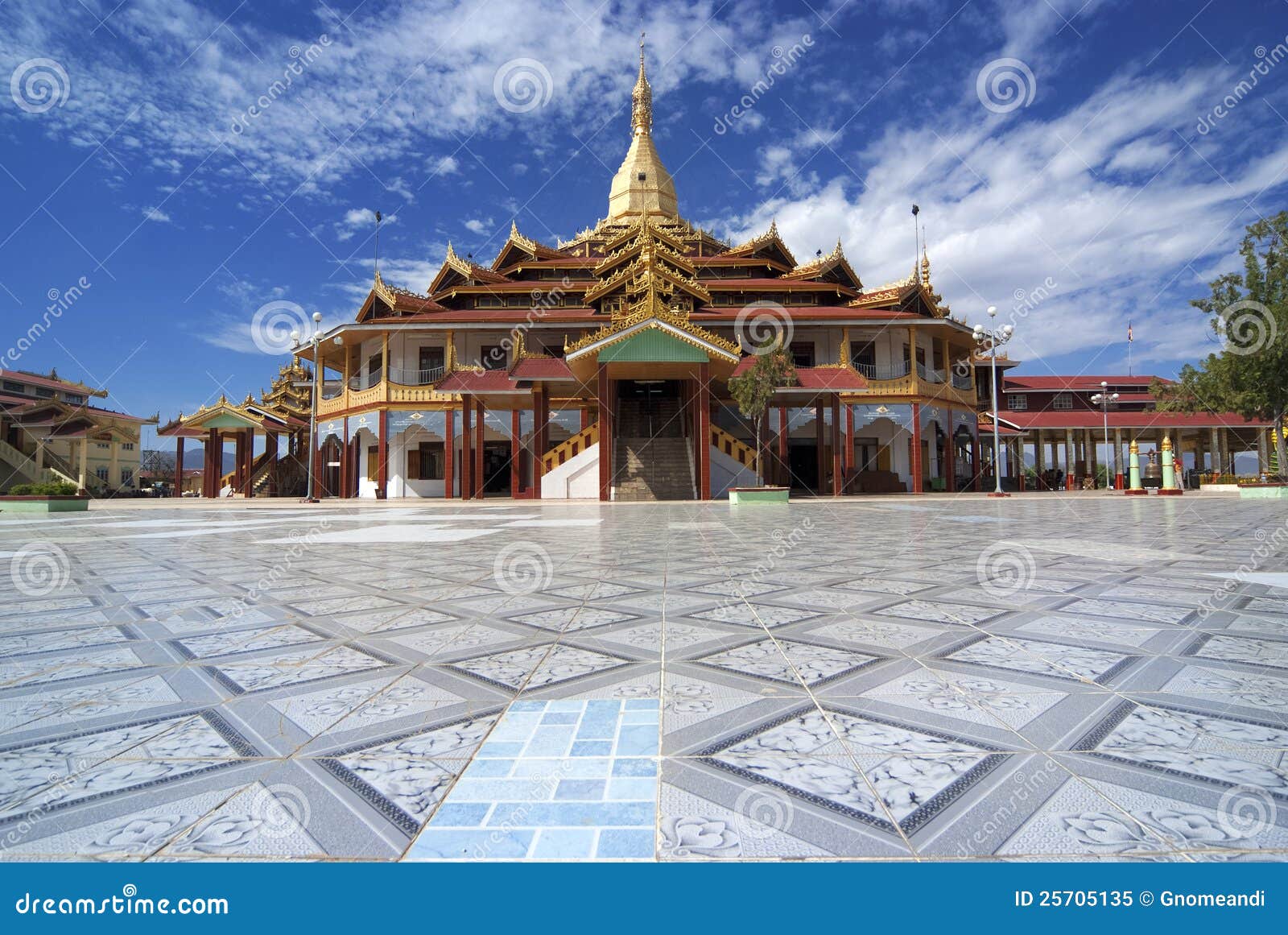 Paung Daw Oo Pagoda stock image. Image of asia, attraction - 25705135