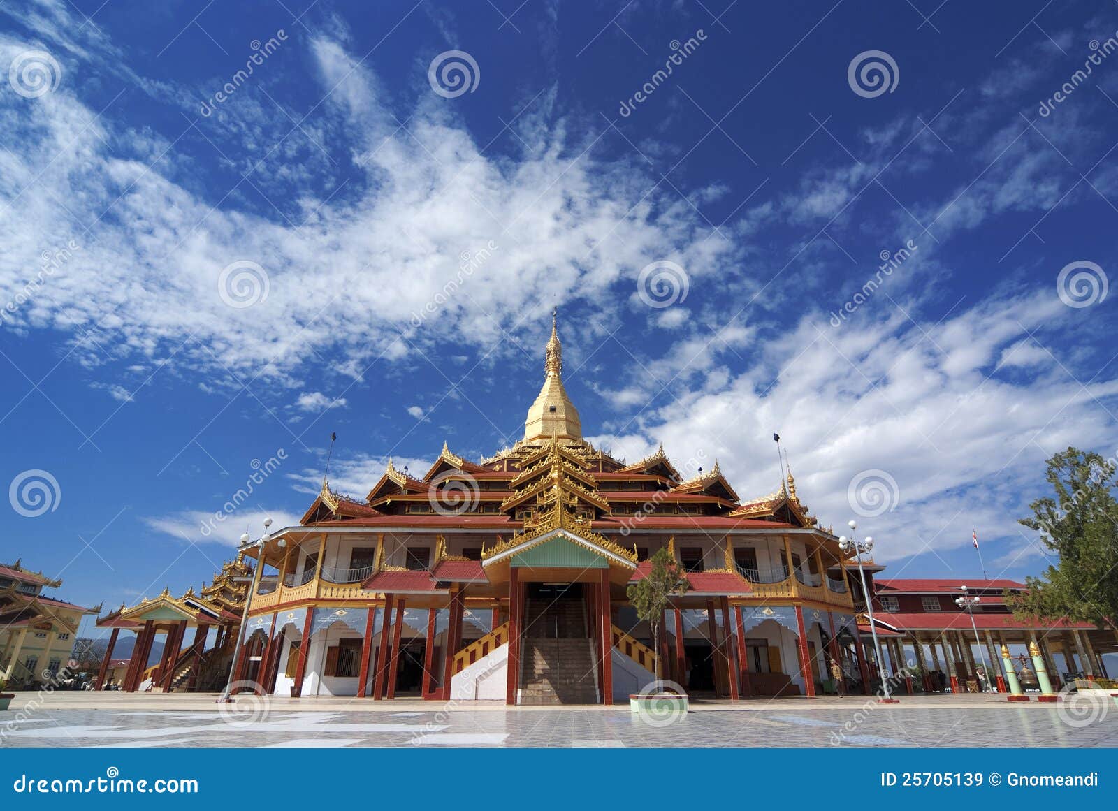 Paung Daw Oo Pagoda stock image. Image of decoration - 25705139
