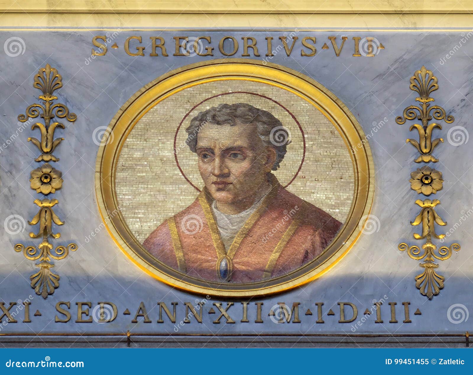 Paus Gregorius VII redactionele afbeelding. Image of monument - 99451455