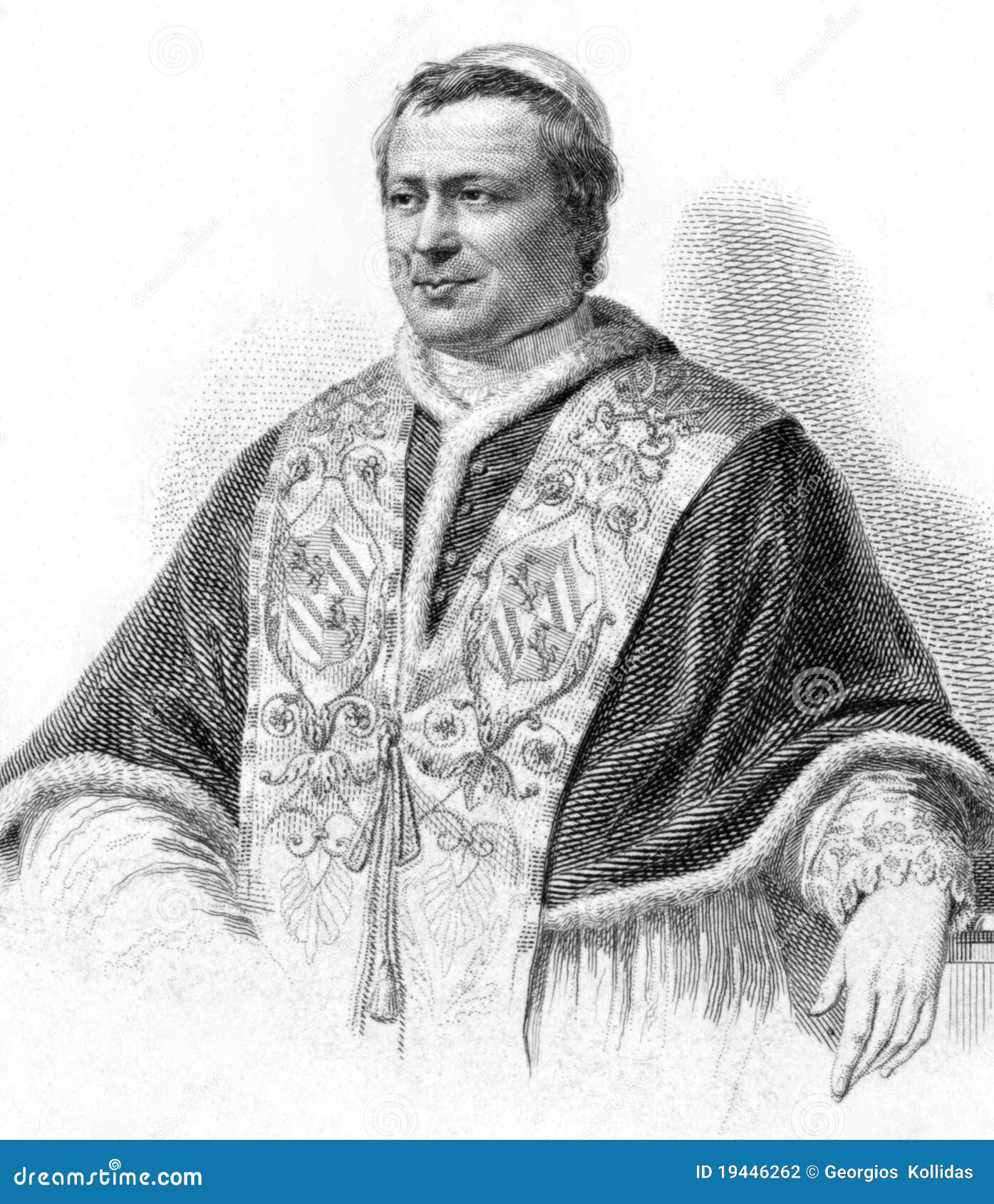 Paus Pius IX redactionele fotografie. Illustration of antiquiteit ...
