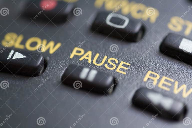 Pause button stock image. Image of focus, pause, selective - 5251051