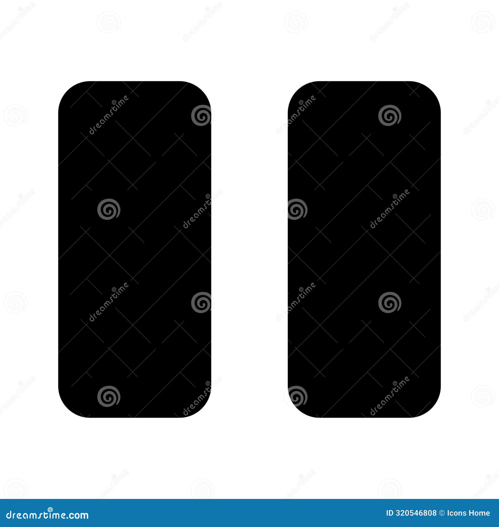 Pause Button Icon Design, Creative Vector Stock Vector - Illustration ...