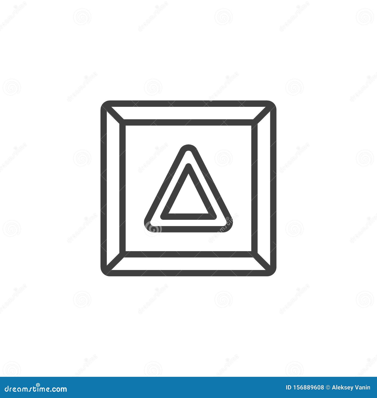 Pause button line icon stock vector. Illustration of design - 156889608