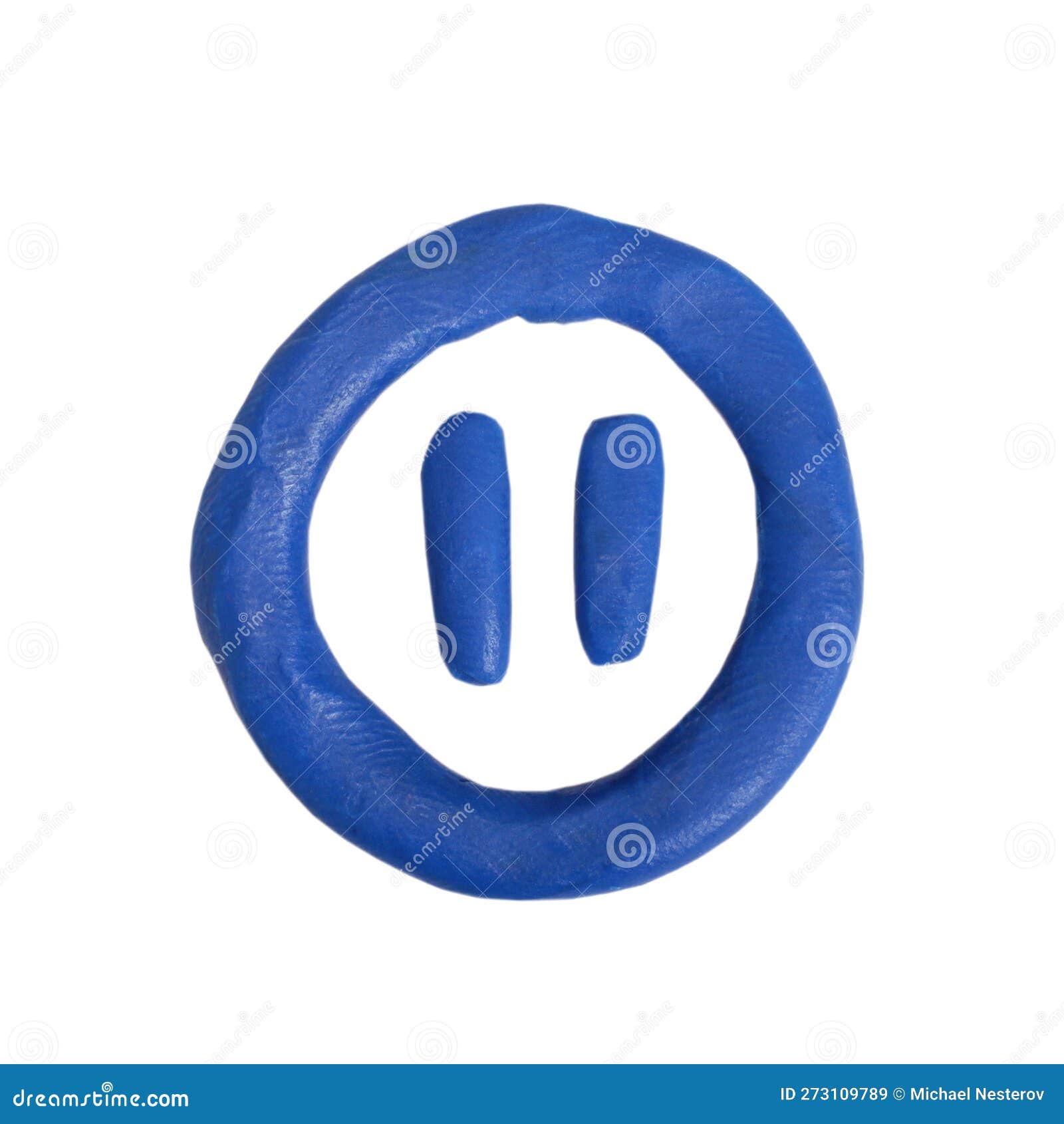 Overhead Of Red Pause Push Button On Concrete Background Stock ...