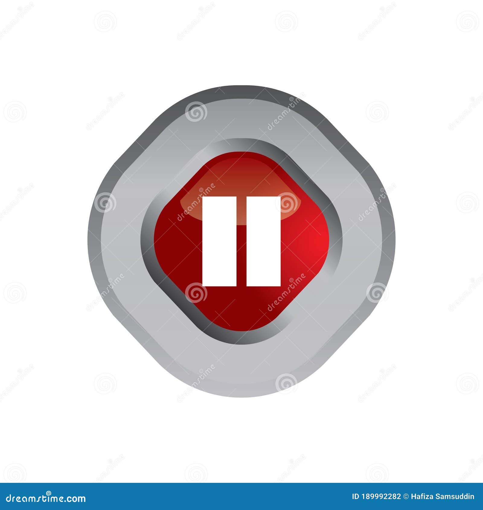 Pause Button. Vector Illustration Decorative Design Stock Vector ...