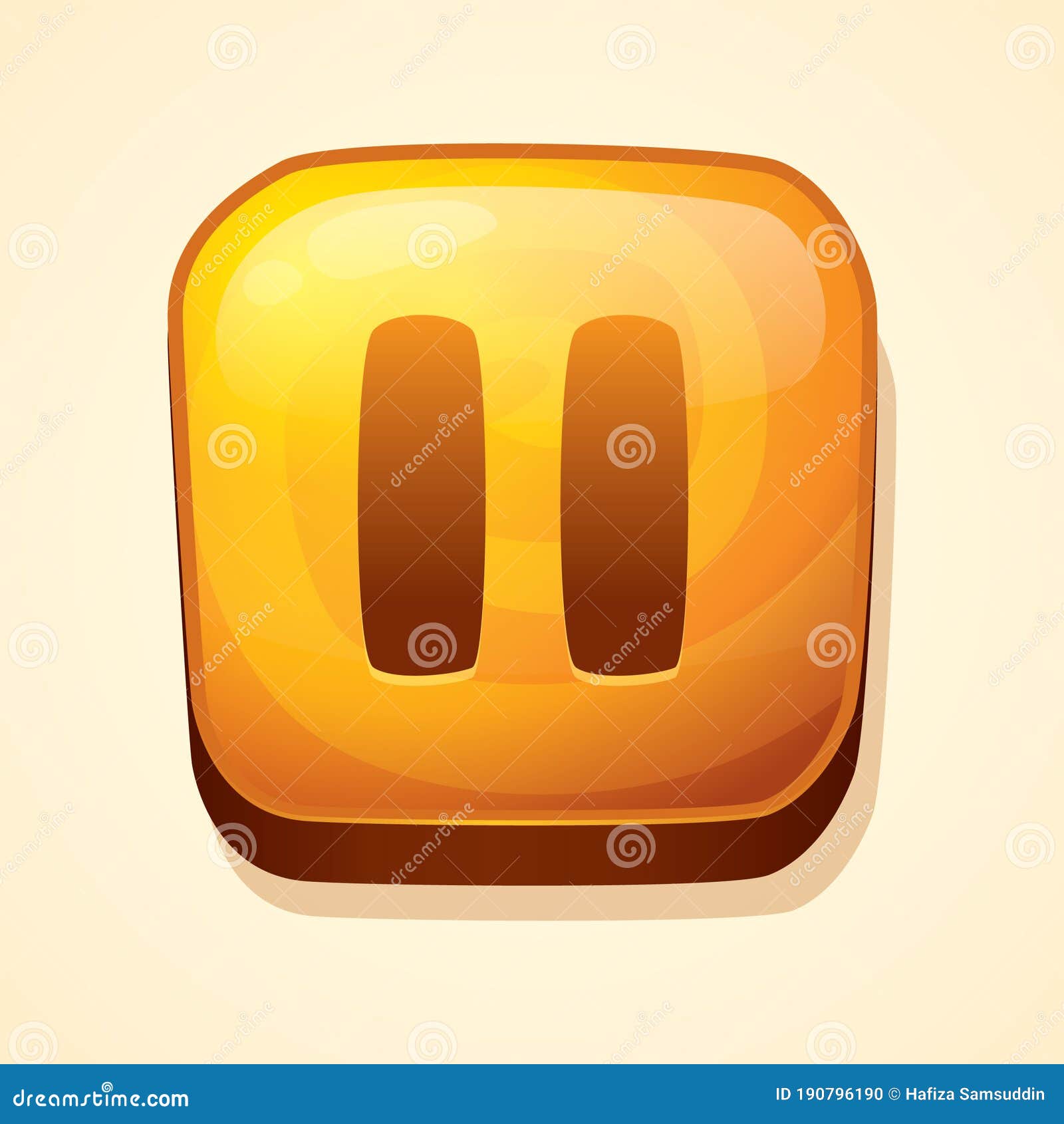 Pause Button. Vector Illustration Decorative Design Stock Vector ...