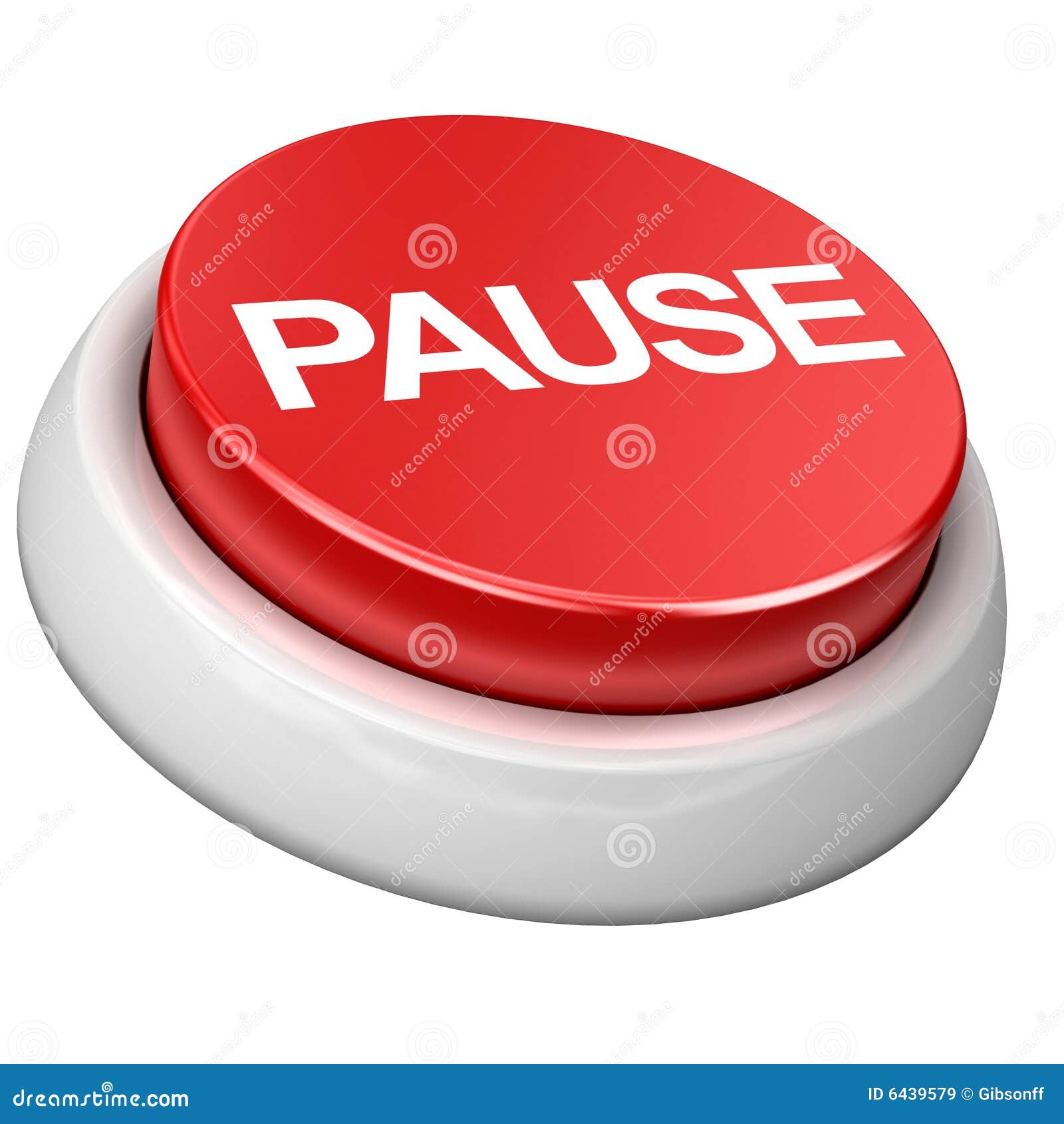 Pause de bouton illustration stock. Illustration du contrôle - 6439579