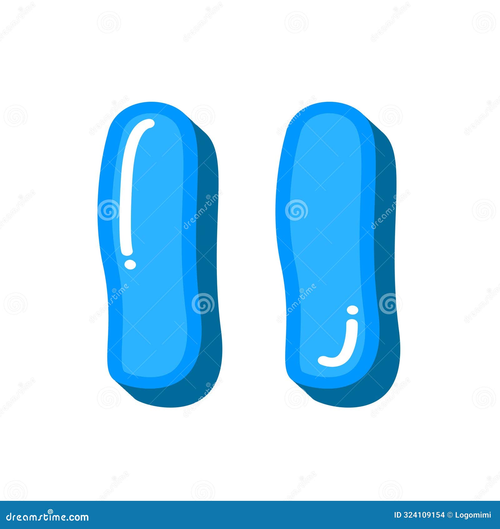 Pause Doodle Sign, Video Pause Symbol, Hand Drawn Vector Illustration ...