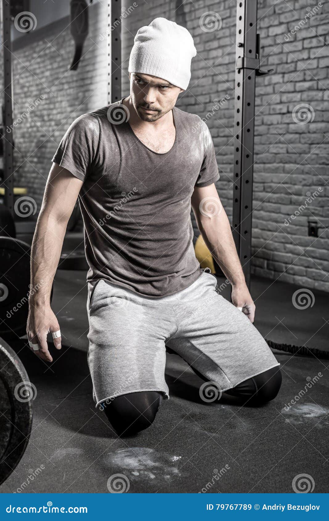 Pause between exercises stock image. Image of male, effort - 79767789