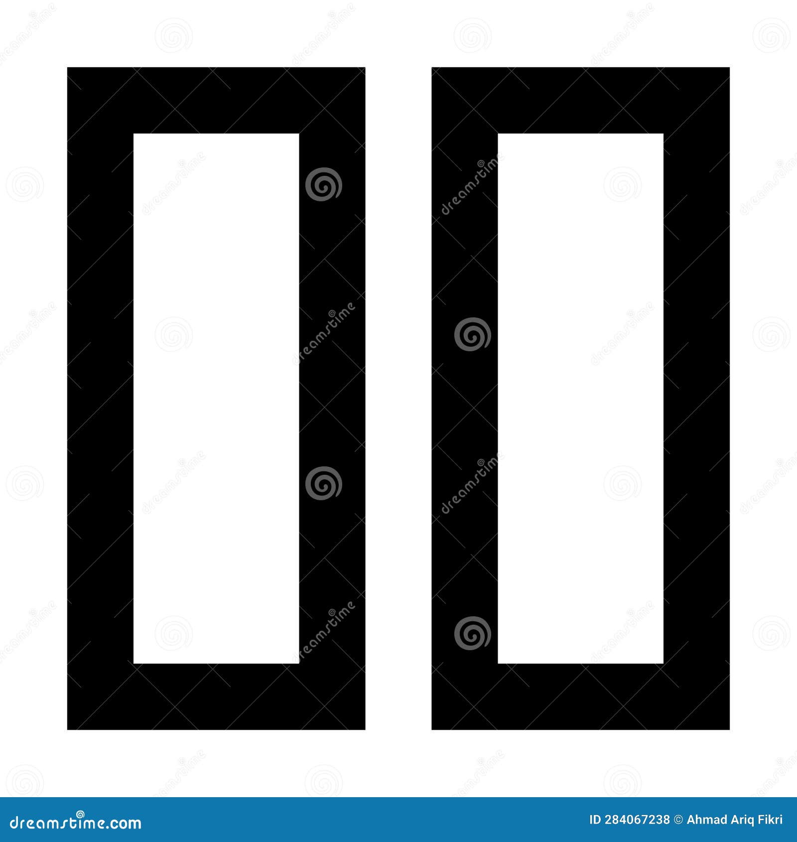 Pause Icon. Suitable for Website UI Design Stock Vector - Illustration ...