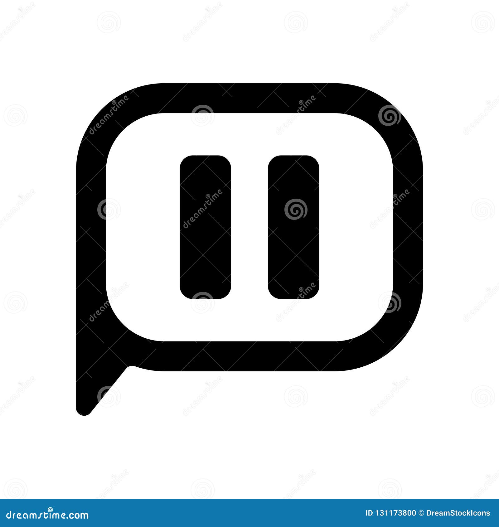 Pause Icon. Trendy Pause Logo Concept on White Background from U Stock ...