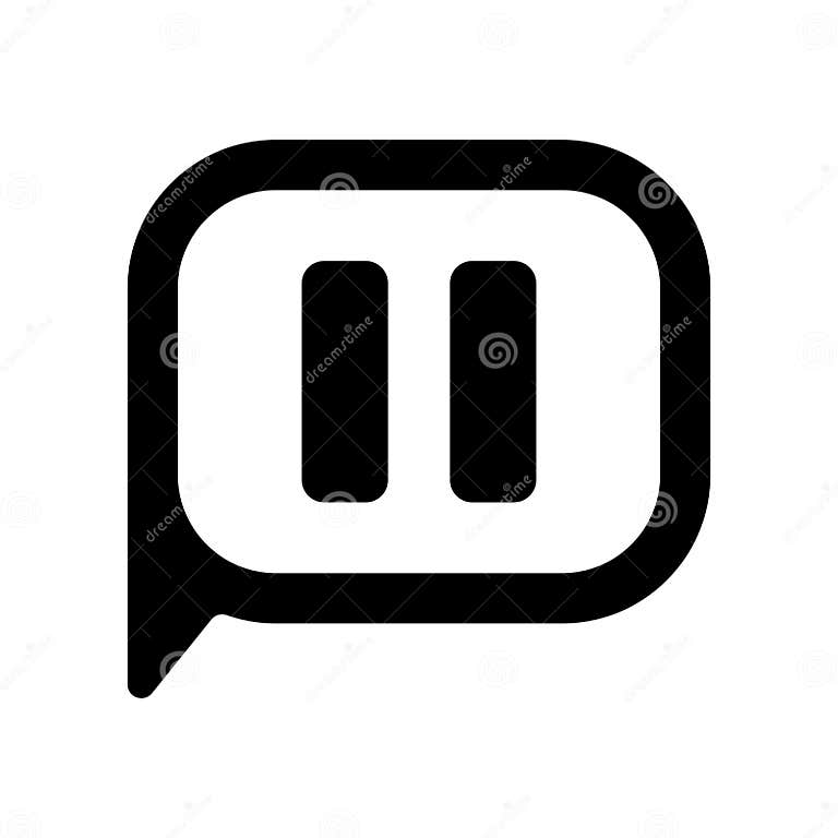 Pause Icon. Trendy Pause Logo Concept on White Background from U Stock ...