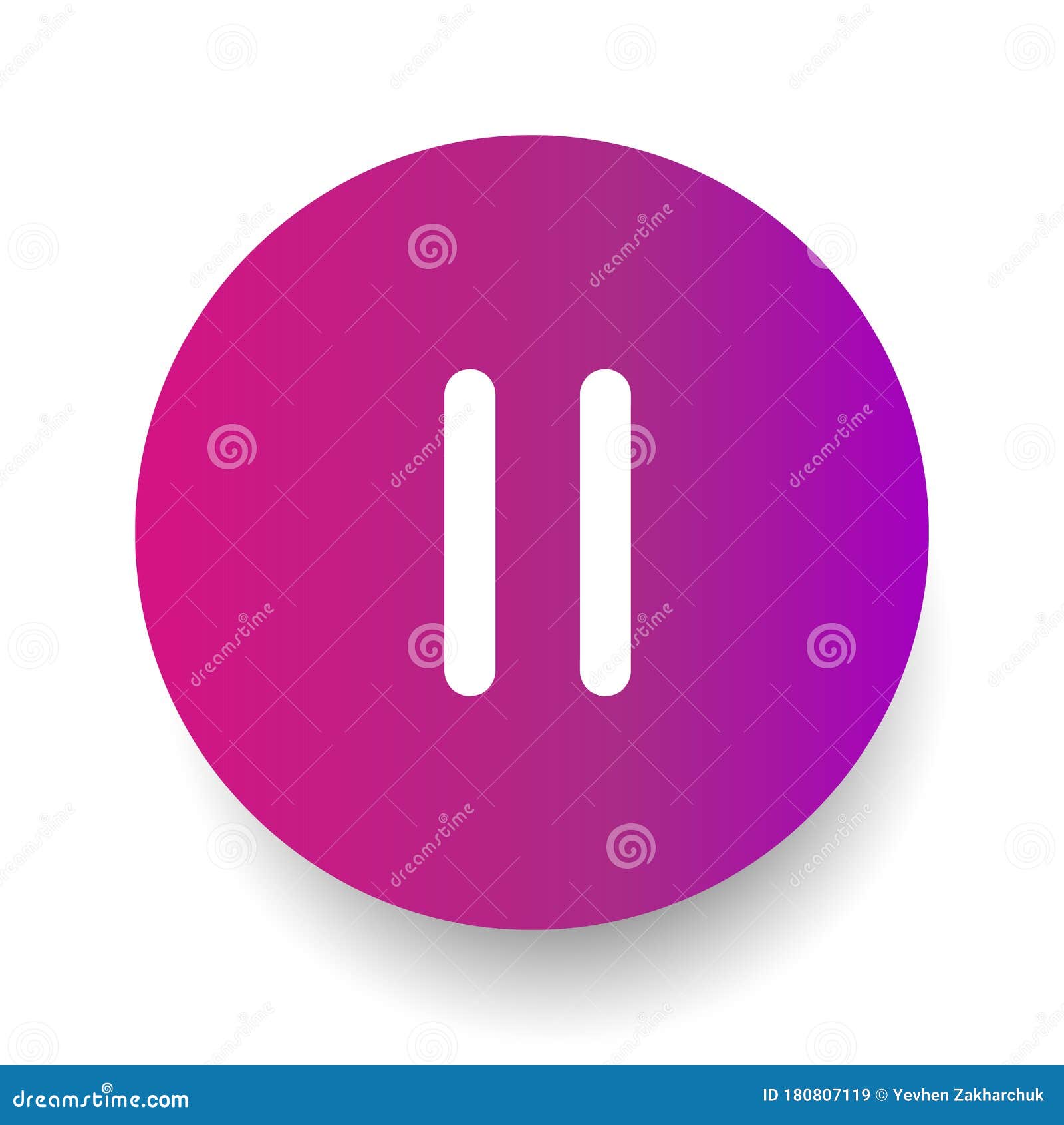 Player Navigation Icons. Play, Stop And Pause. Cartoon Vector ...